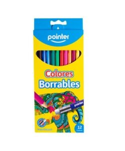 COLORES POINTER BORRABLES 12 UNIDADES