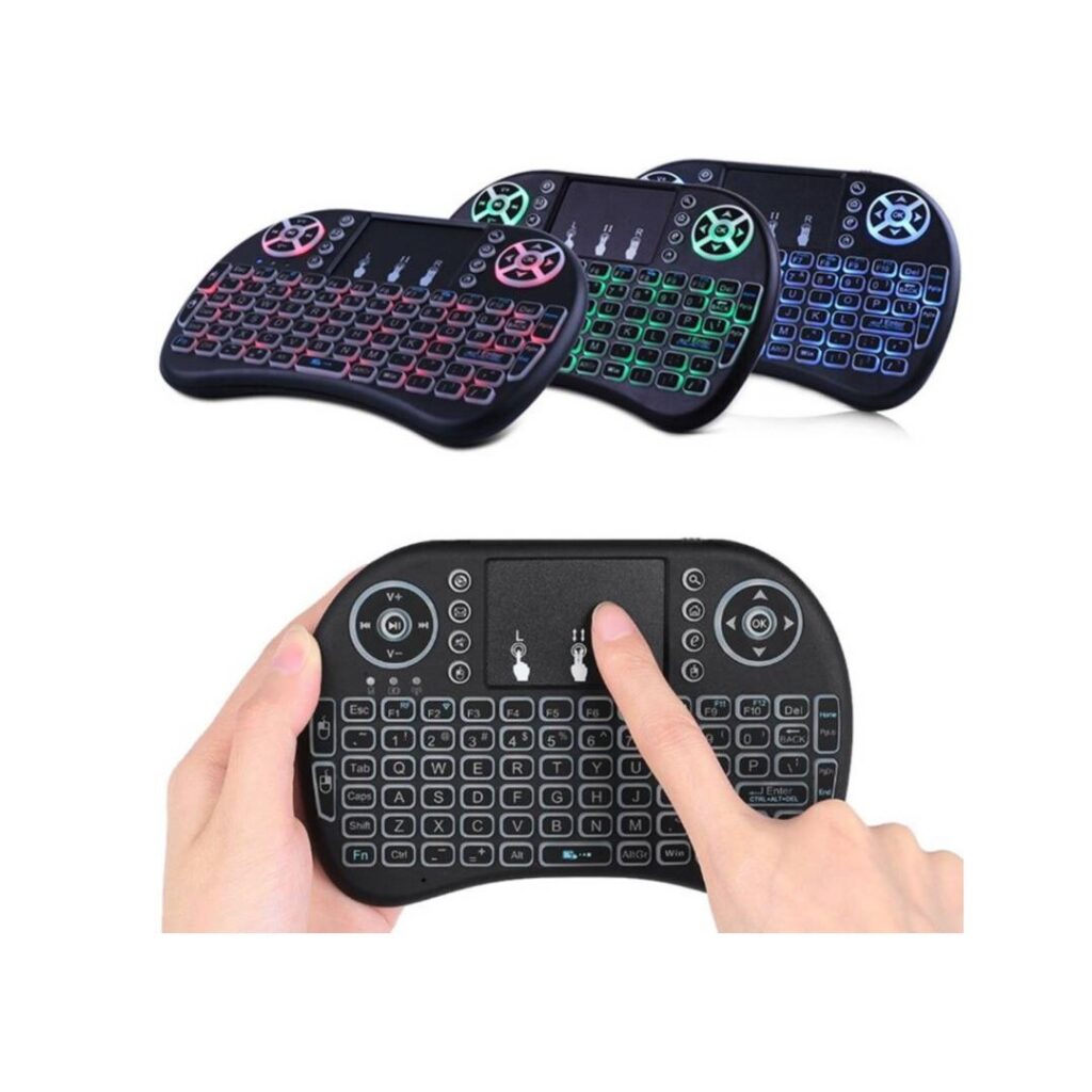 MINI TECLADO INALAMBRICO RETROILUMINADO USB